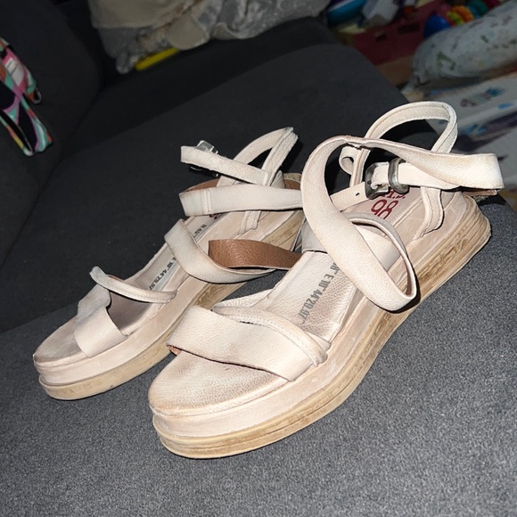 A.S.98 | Shoes | Rare Color As98 Labo Strappy Wedge Sandals | Poshmark